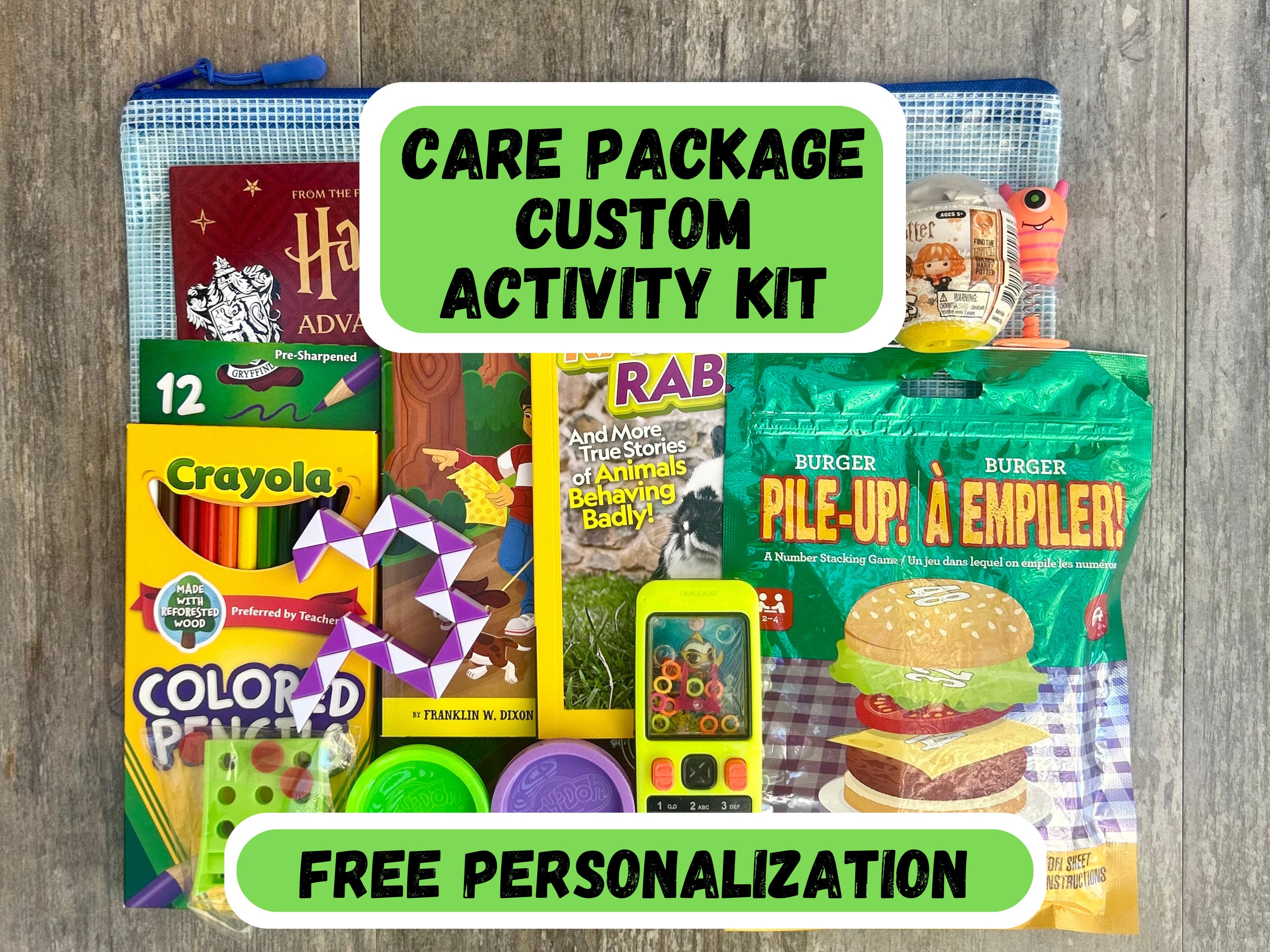 Kids Care Package Custom Activity Kit for Kids Personalized Care ...