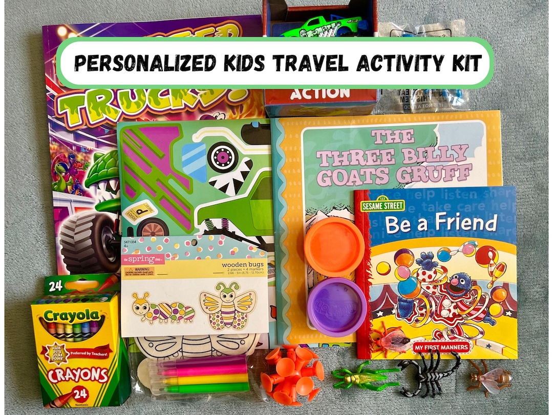 Kids Activity Kit Customizable Kids Road Trip Activities Kids Travel ...
