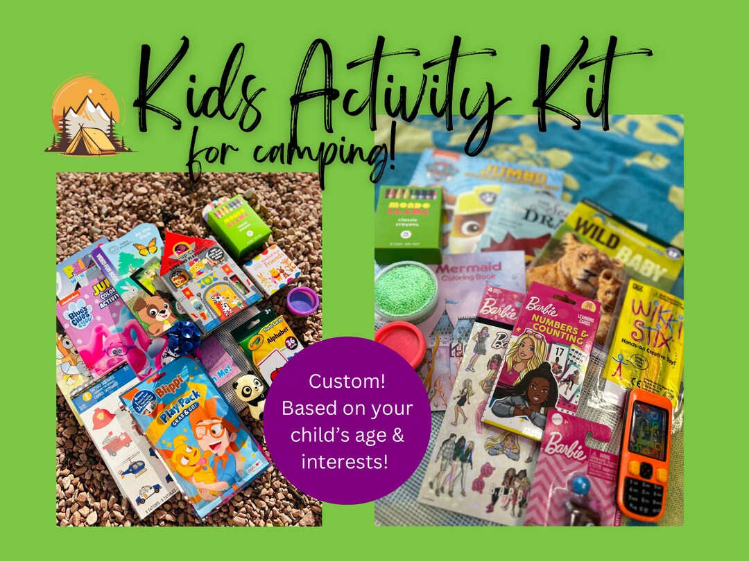 Camping With Kids Activity Kit for Camping Trip Activities Campsite ...