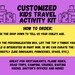 Camping Activity Kit for Kids Travel Activites for Kids on the Go Easy ...