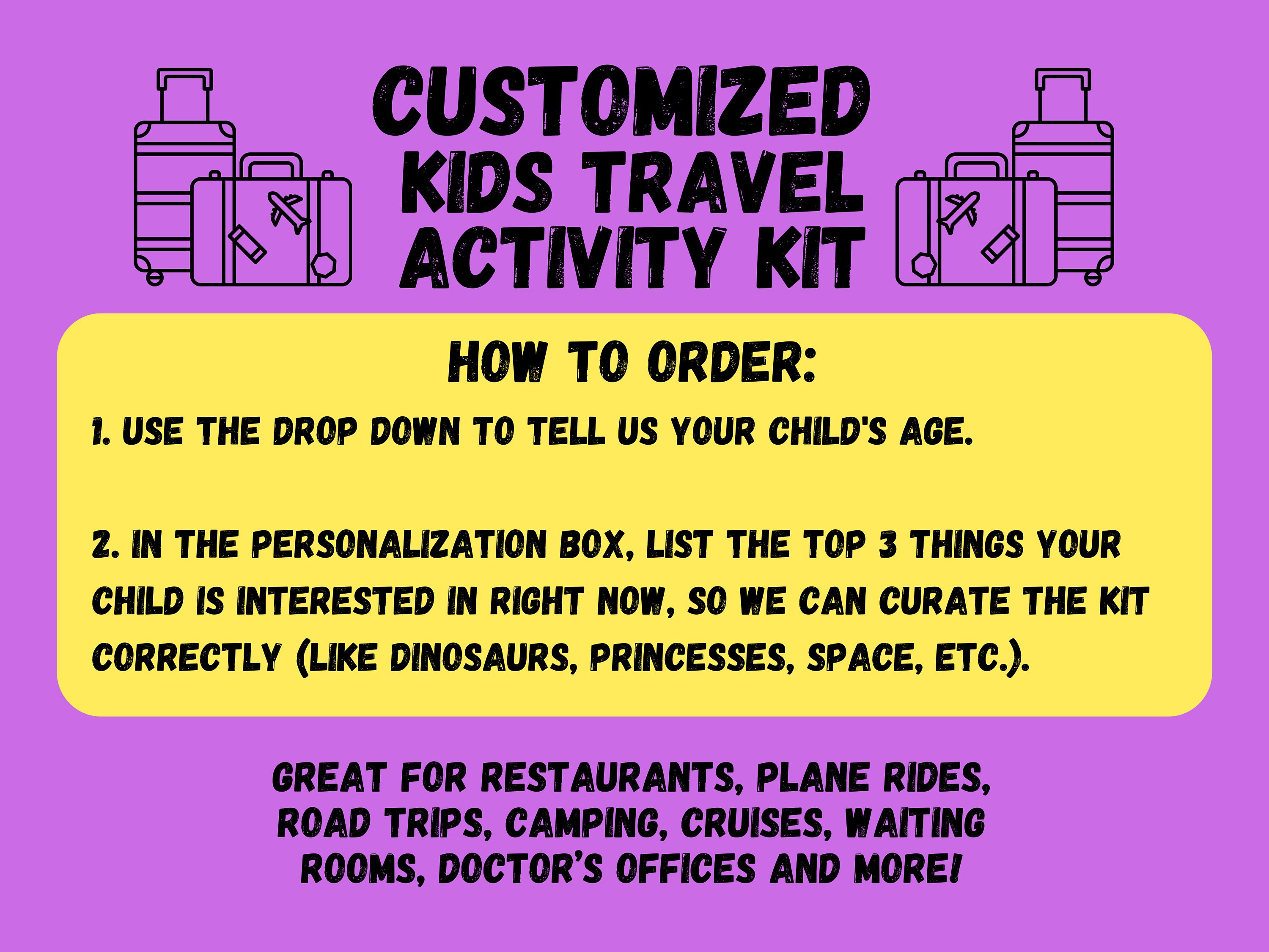 Camping Activity Kit for Kids Travel Activites for Kids on the Go Easy ...