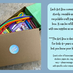 Personalized Childrens Art Set for Kids Craft Kit for Children Art ...