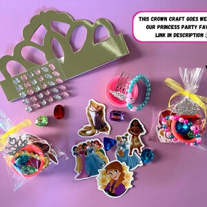 Princess Crown Craft Kit DIY Tiara Making Kids Activity Set Sleepover ...