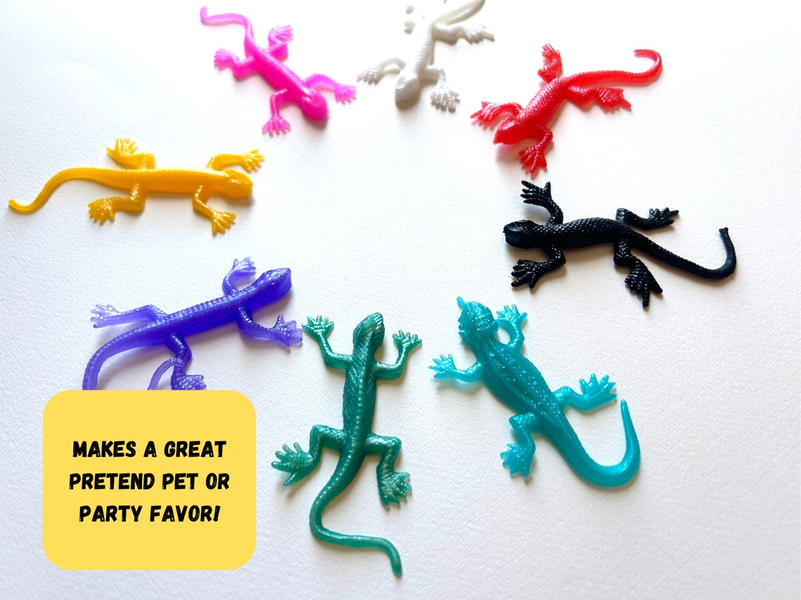 Stretchy Lizard Toy Lizard Party Favor for Kids Reptile Party Gift for ...
