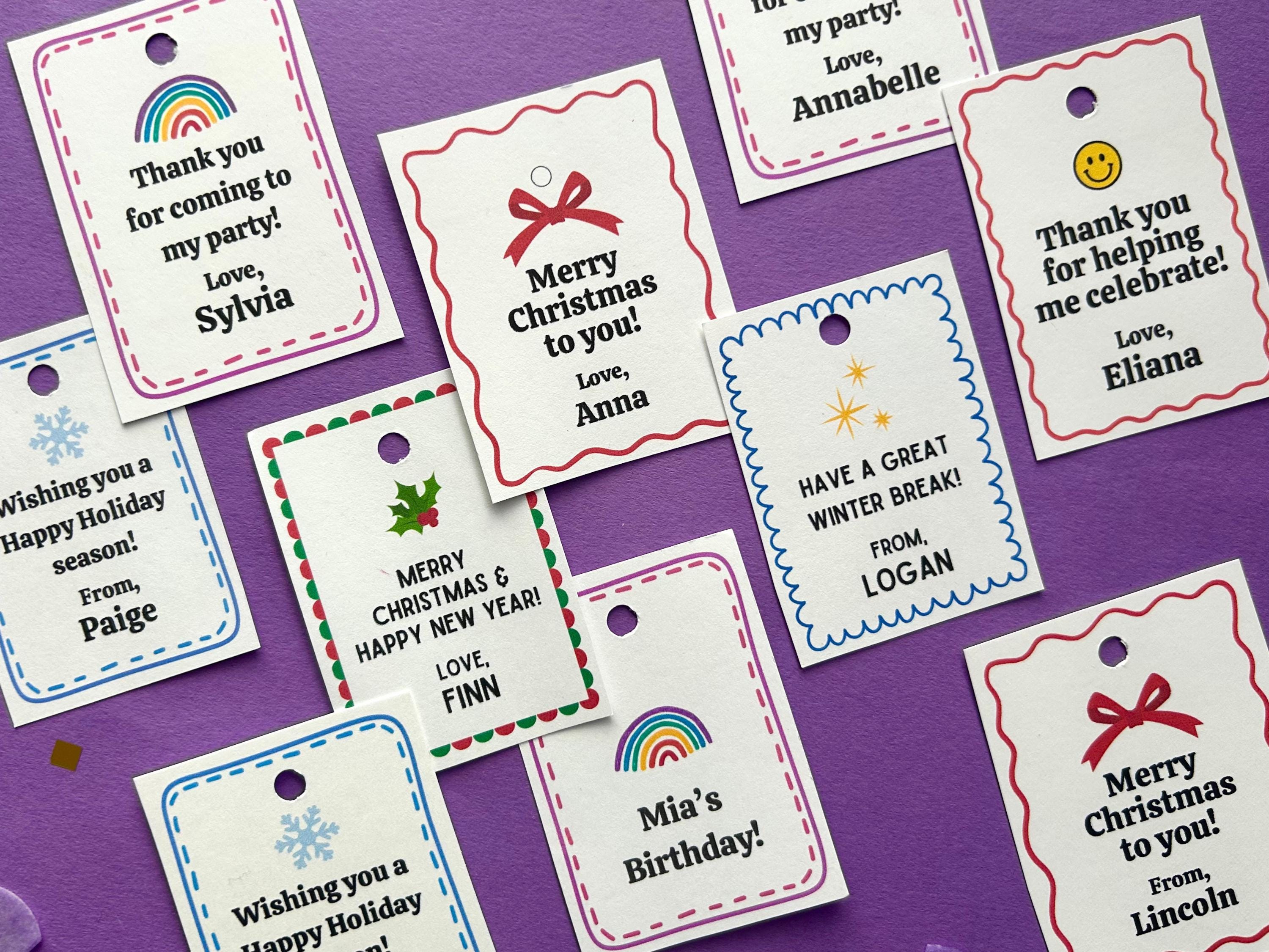 Add a Custom Gift Tag to Your Party Favor - Etsy