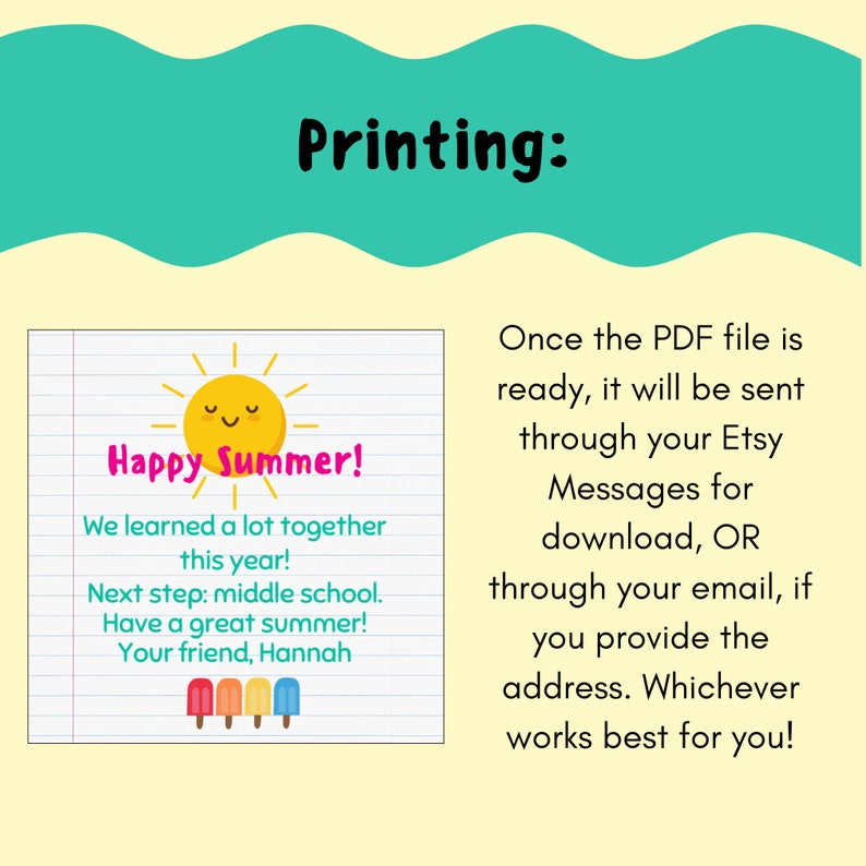 End of School Year Gift Tags for Class Party Tags for Favor Bags ...