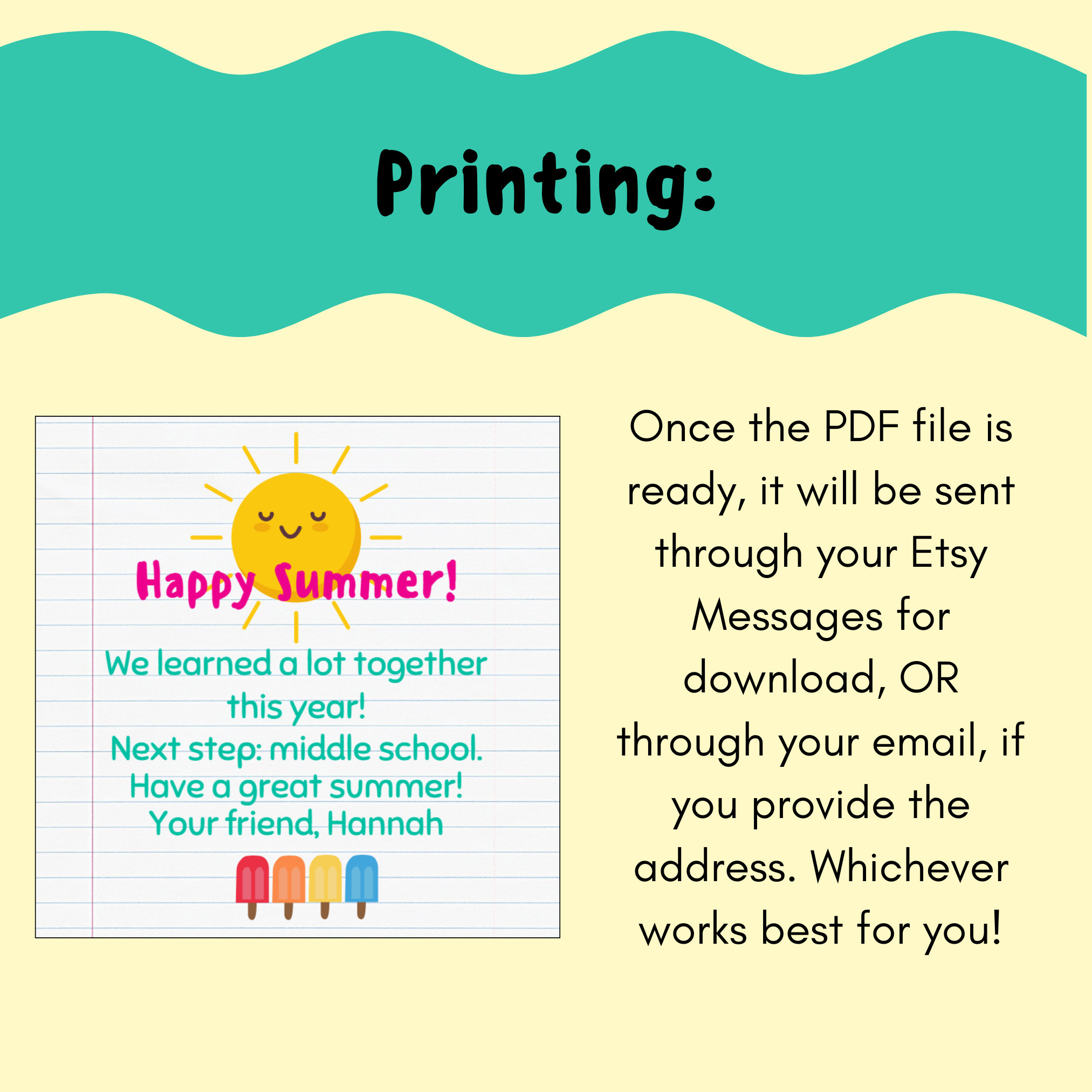 End of School Year Gift Tags for Class Party Tags for Favor Bags ...