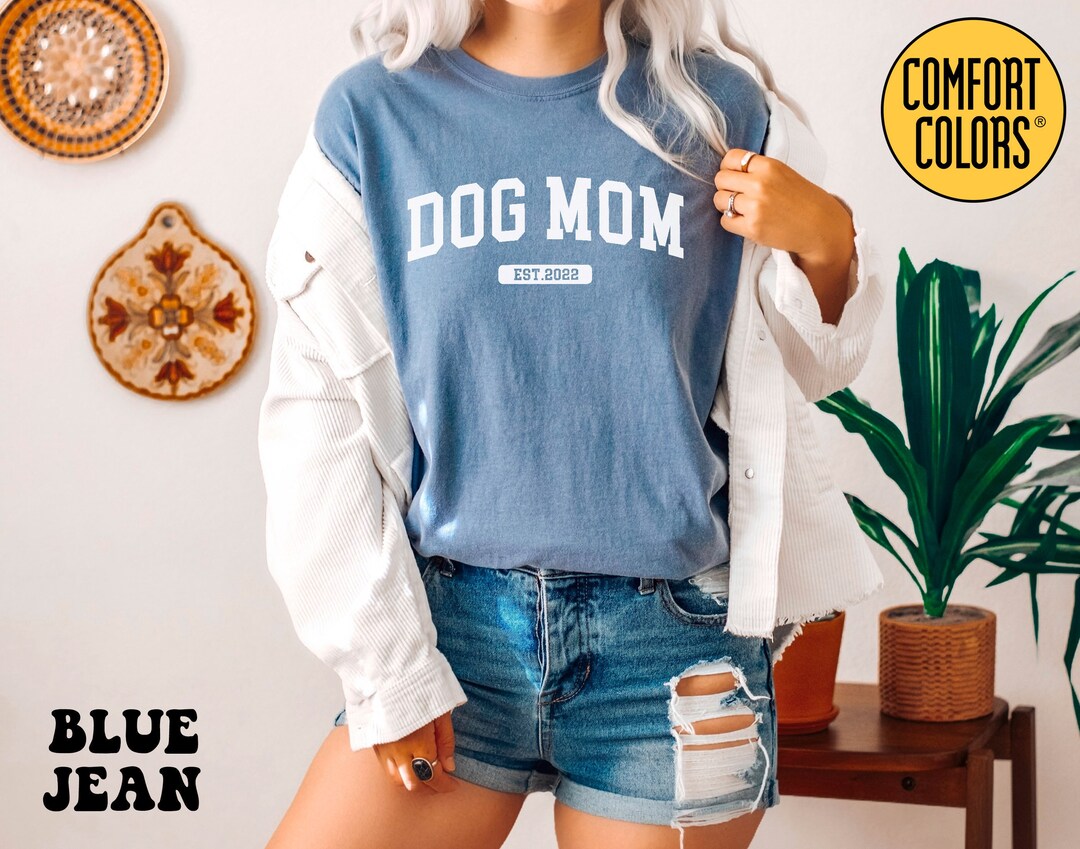 Custom Dog Mom Shirt, Comfort Colors Dog Shirt, Dog Mom Shirt, Dog Mom ...