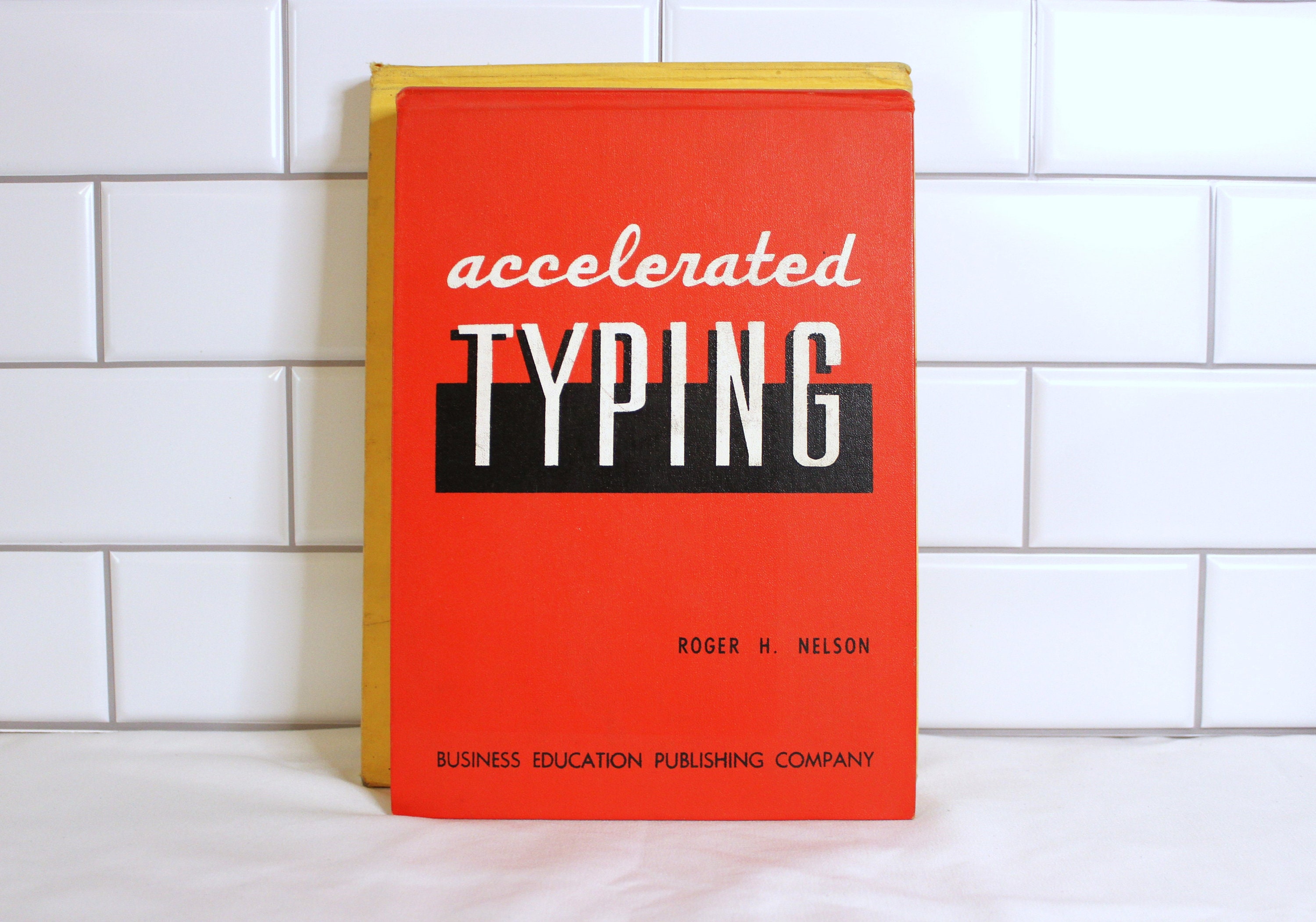 Typing Textbook Coffee Table Set Decorative Book Bundle - Etsy