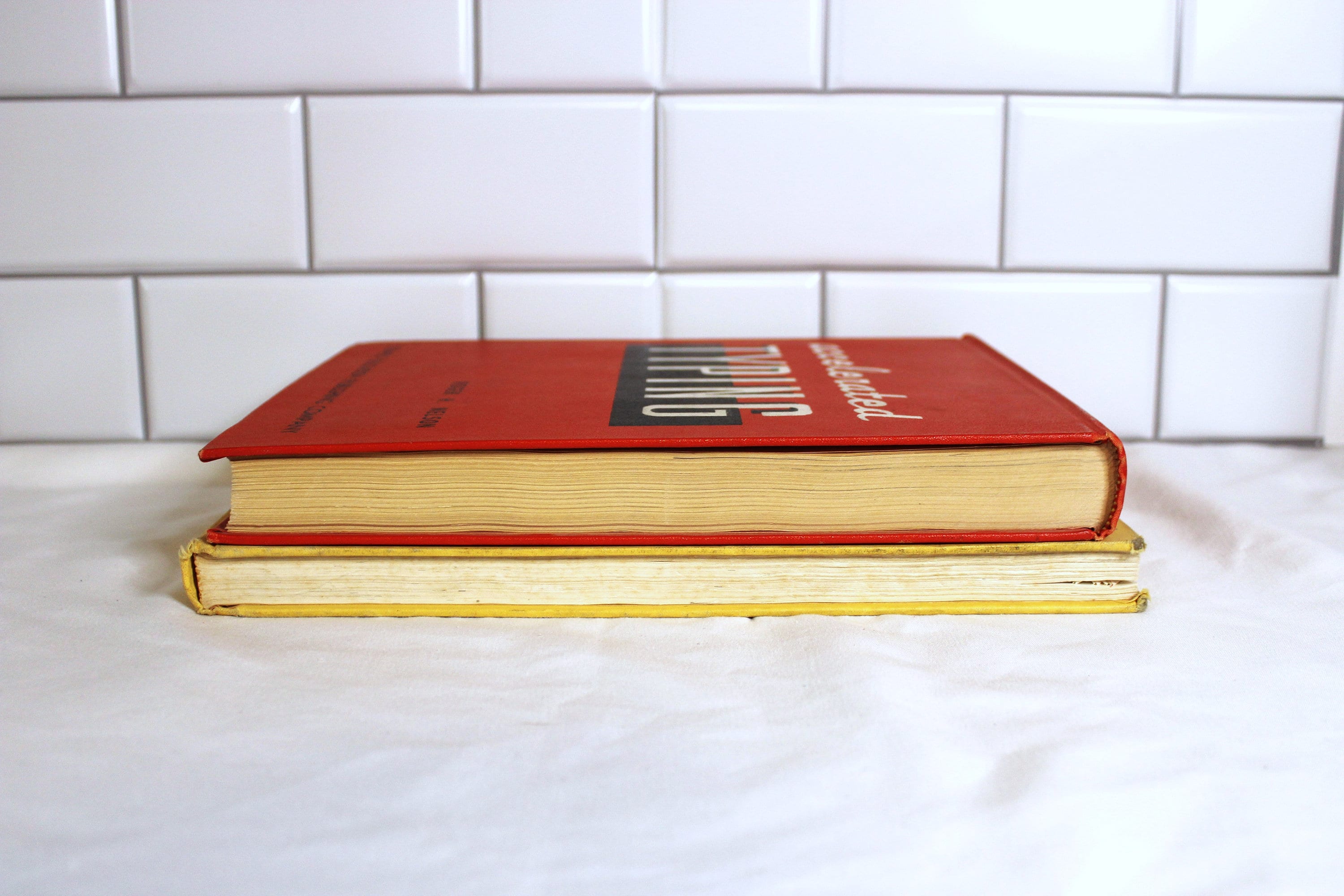 Typing Textbook Coffee Table Set Decorative Book Bundle - Etsy