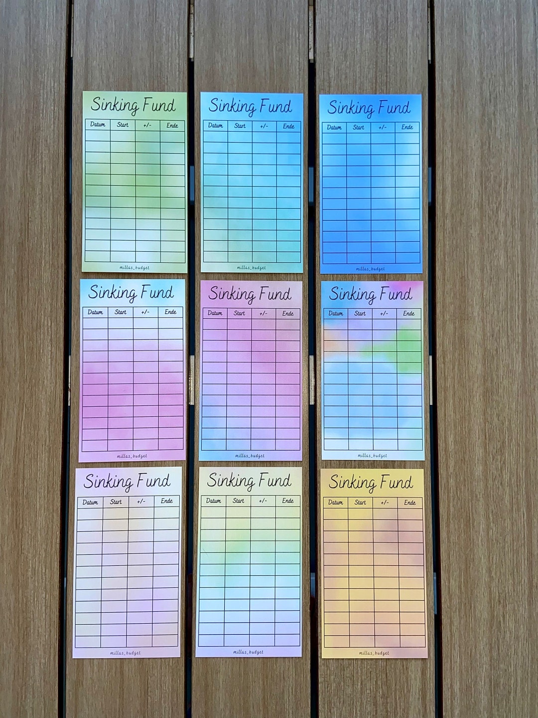 Sinking Fund Insert for the Budget Binder A6 - Etsy