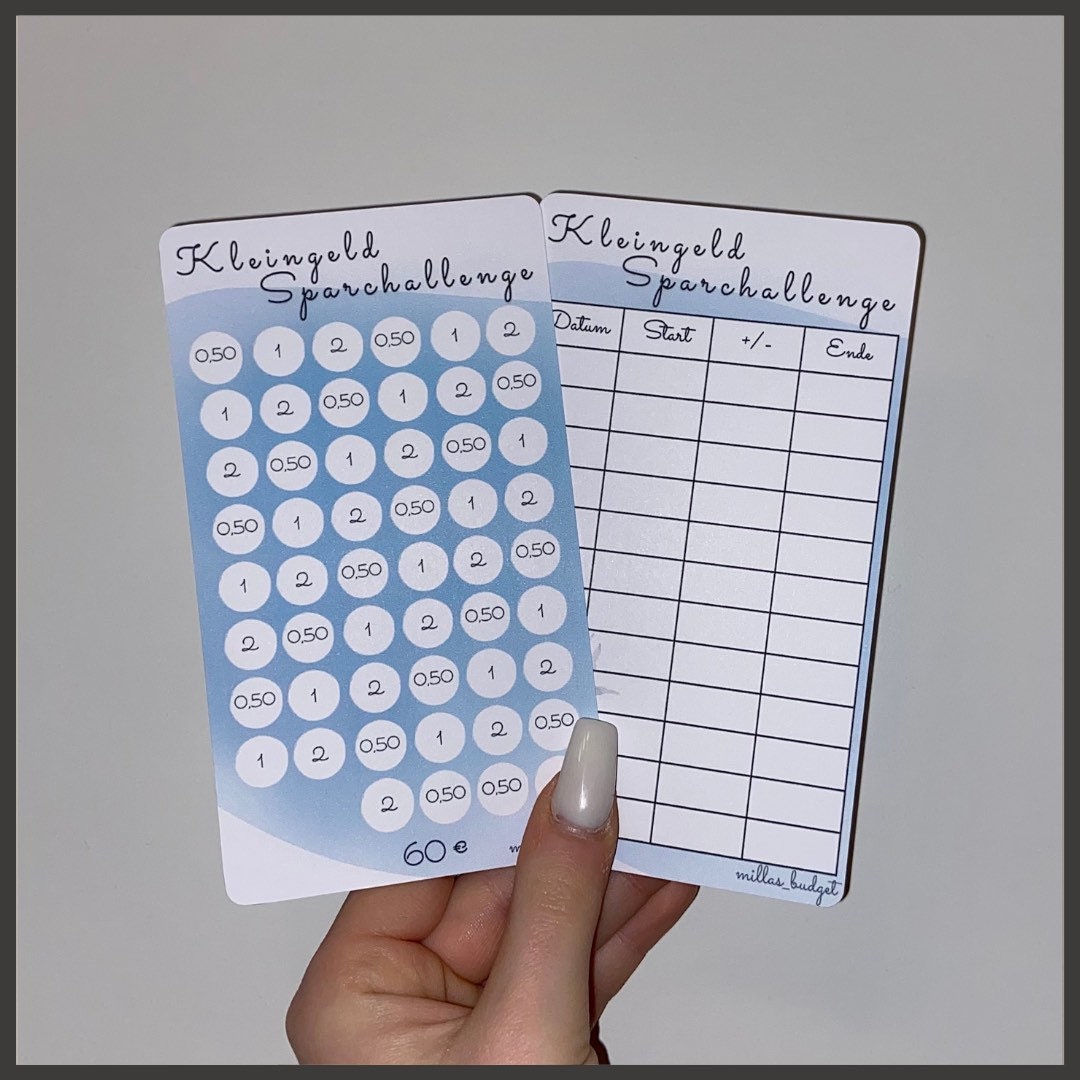 Small Change Savings Challenge for the Budget Binder A6 A5 - Etsy