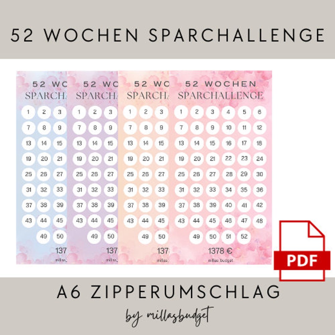52 Wochen Challenge Pdf Kostenlos