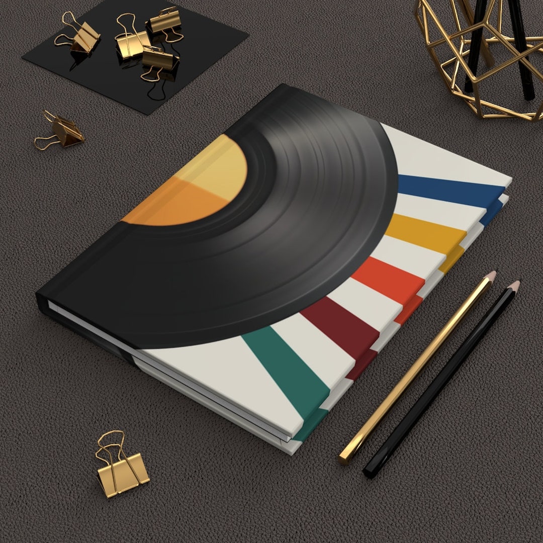 Retro Vinyl Album Journal, Vinyl Journal, Retro Journal, Graph Pages ...