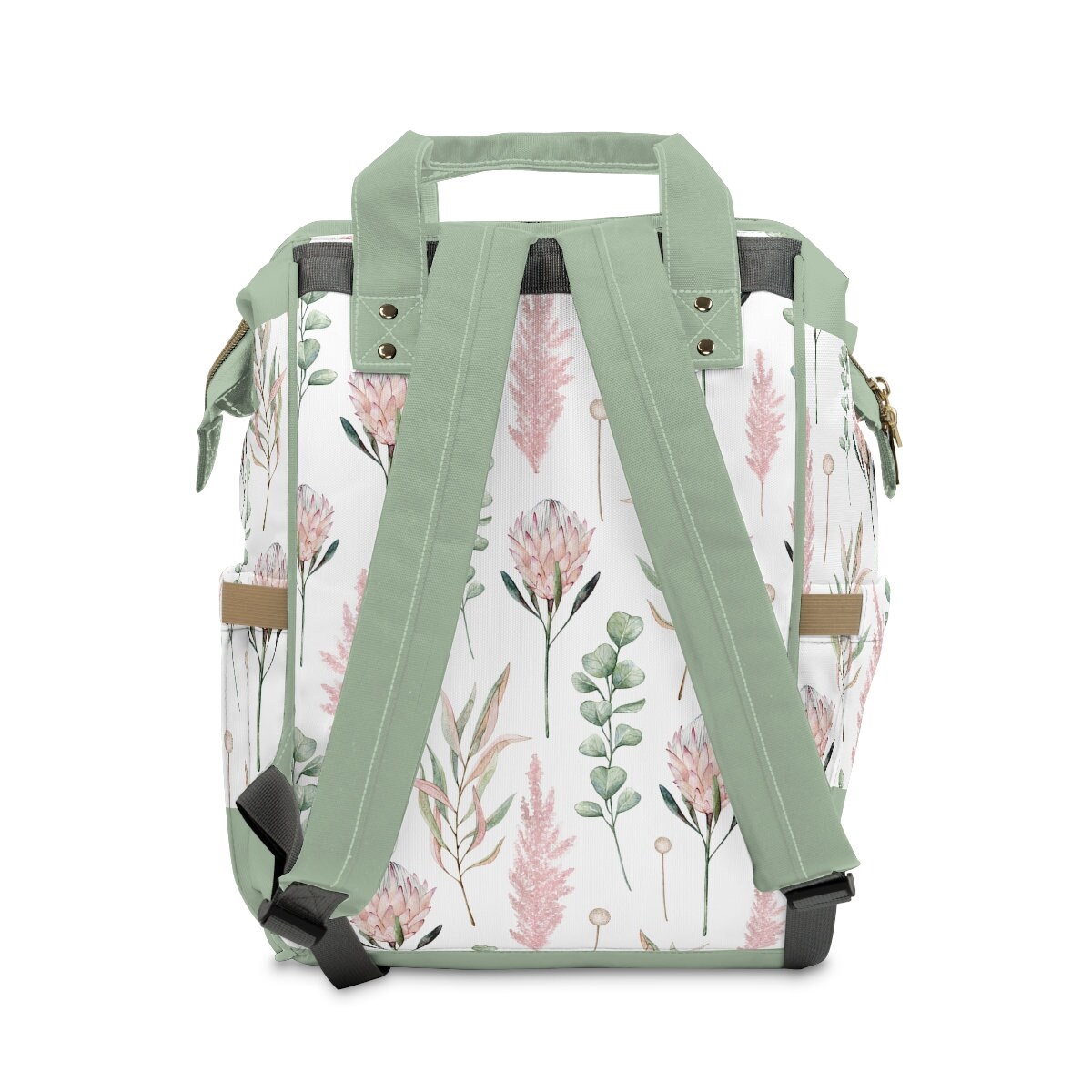 Botanic Diaper Backpack, Botanic Print Backpack, Botanical Diaper Bag ...
