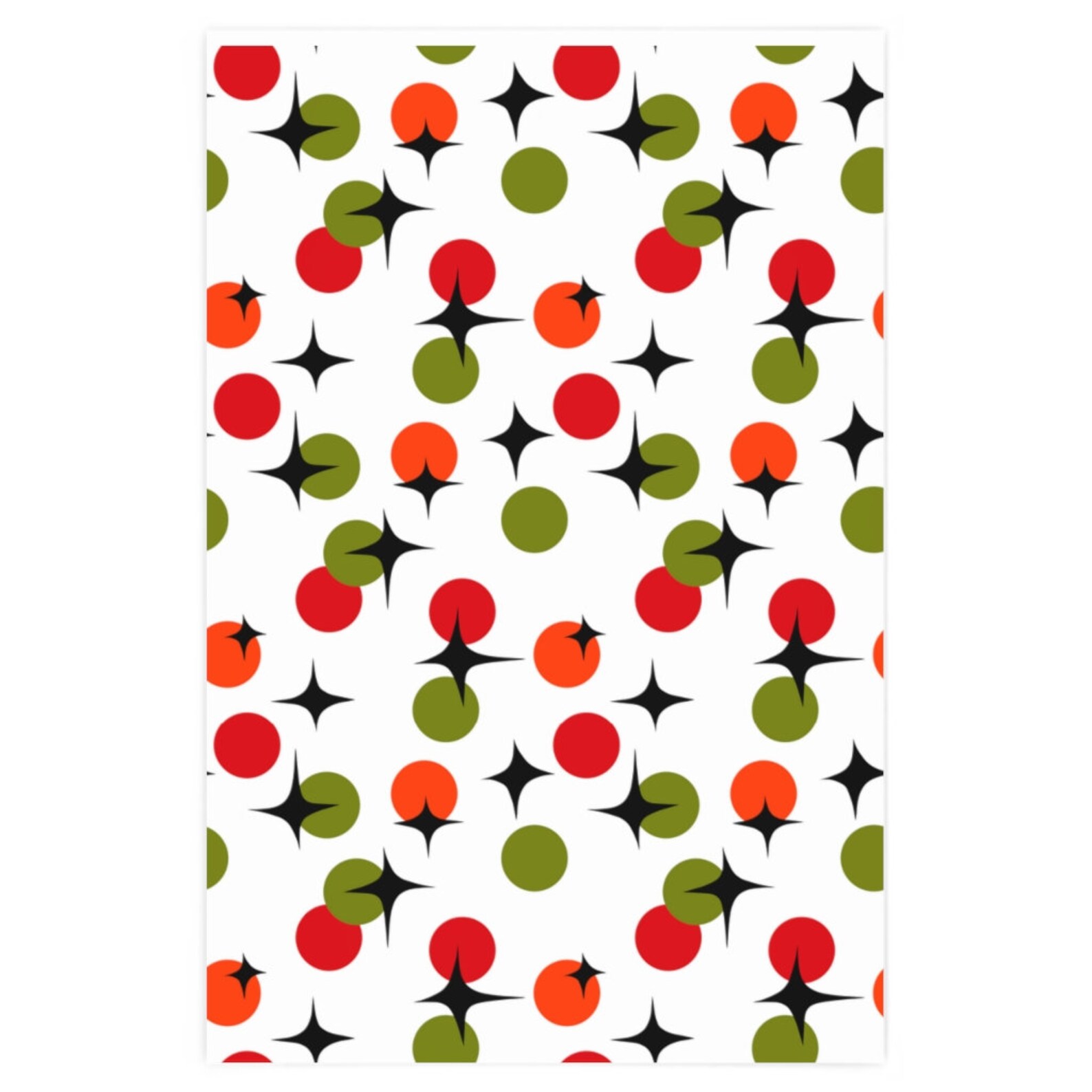 Mid Century Modern Wrapping Paper, MCM Wrapping Paper, Retro Wrapping ...