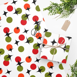 Mid Century Modern Wrapping Paper, MCM Wrapping Paper, Retro Wrapping ...