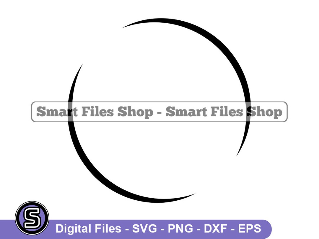 Faded Half Circle #2 Svg, Circle Svg, Decorative Elements Svg, Circle ...