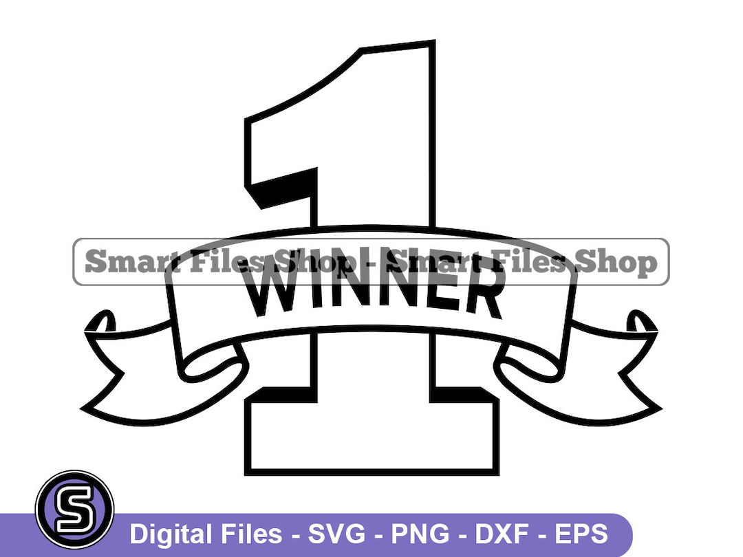 Winner Number 1 SVG Design, Winner Svg, Tourtament Svg, Winner Dxf ...