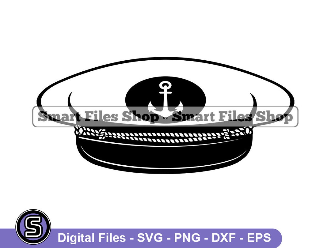 Captain Hat Svg, Captain Svg, Ship Captain Svg, Navy Svg, Captain Dxf ...