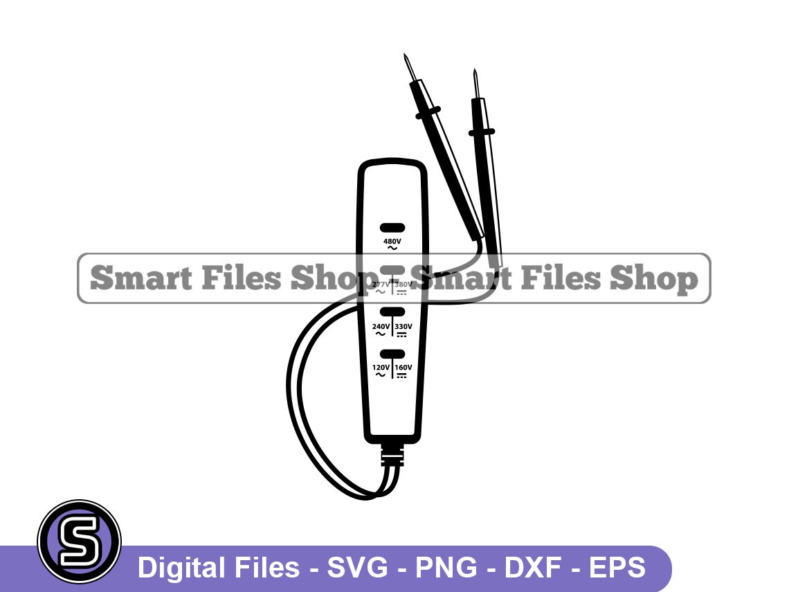 Voltage Tester 2 Svg Electician Svg Electric Worker Svg - Etsy