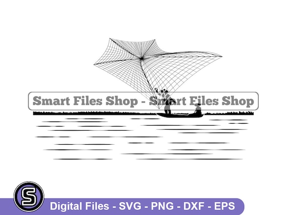 Fisherman Net 3 Svg Fisherman Svg Fishing Net Svg Catching - Etsy