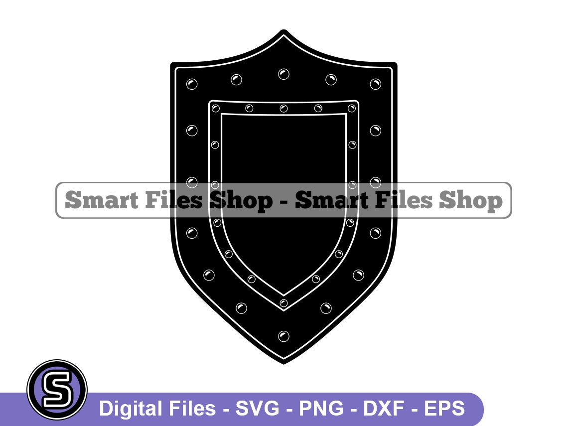 Shield 7 SVG Shield Svg Defence Svg Armor Svg Shield Dxf | Etsy
