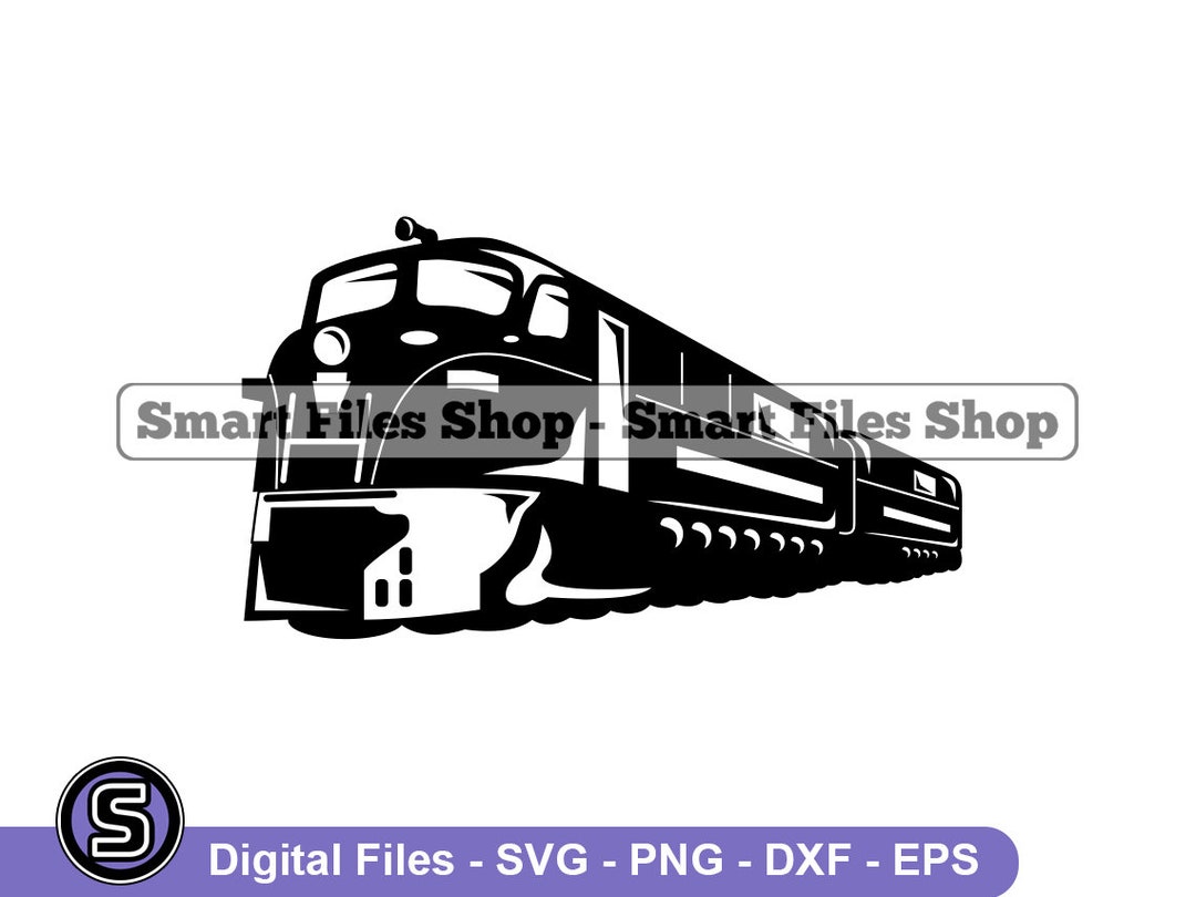 Train #4 SVG, Train SVG, Steam Engine Svg, Locomotive Svg, Train Dxf ...