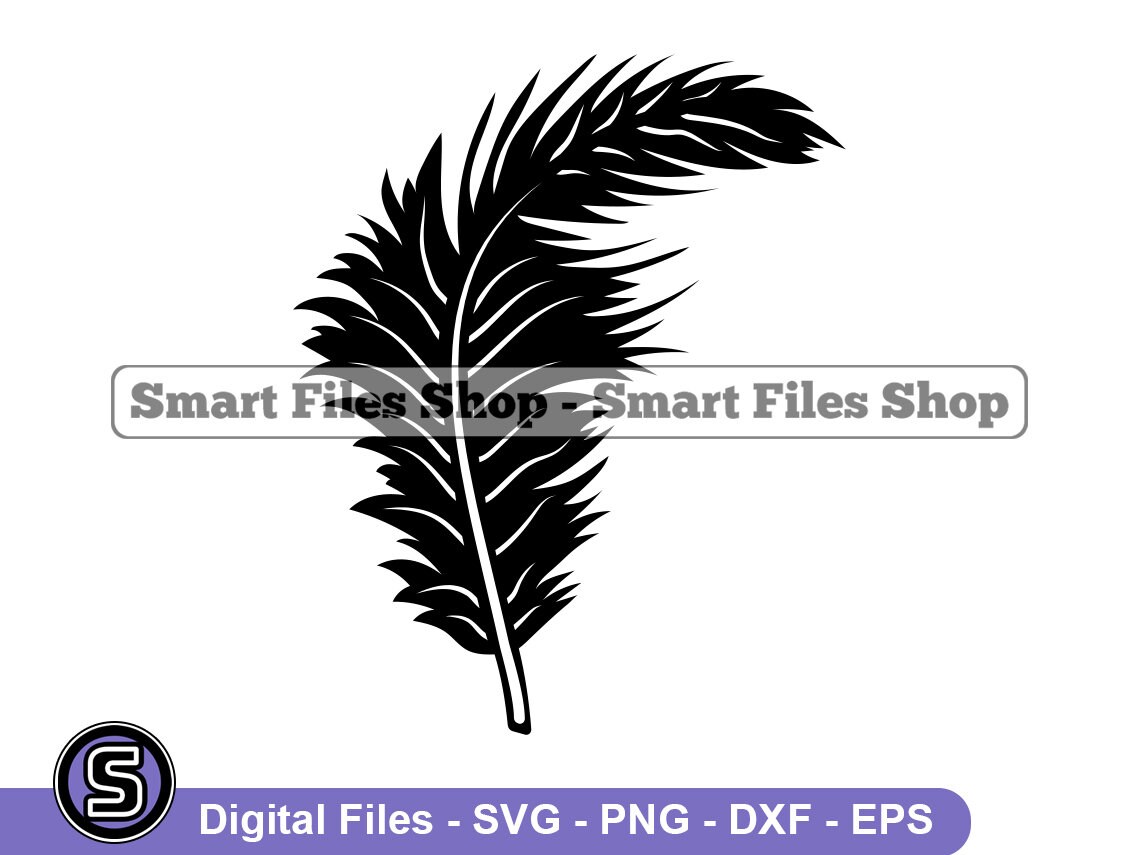 Feather SVG Feather Design Svg Feather Dxf Feather Png - Etsy
