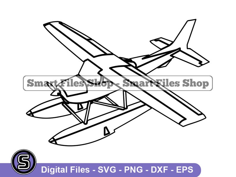 Sea Plane Outline Svg Sea Plane Svg Sea Aircraft Svg Sea - Etsy