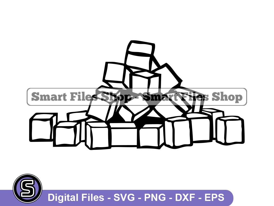 Sugar Cubes SVG Sugar Svg Sugar Dxf Sugar Png Sugar | Etsy