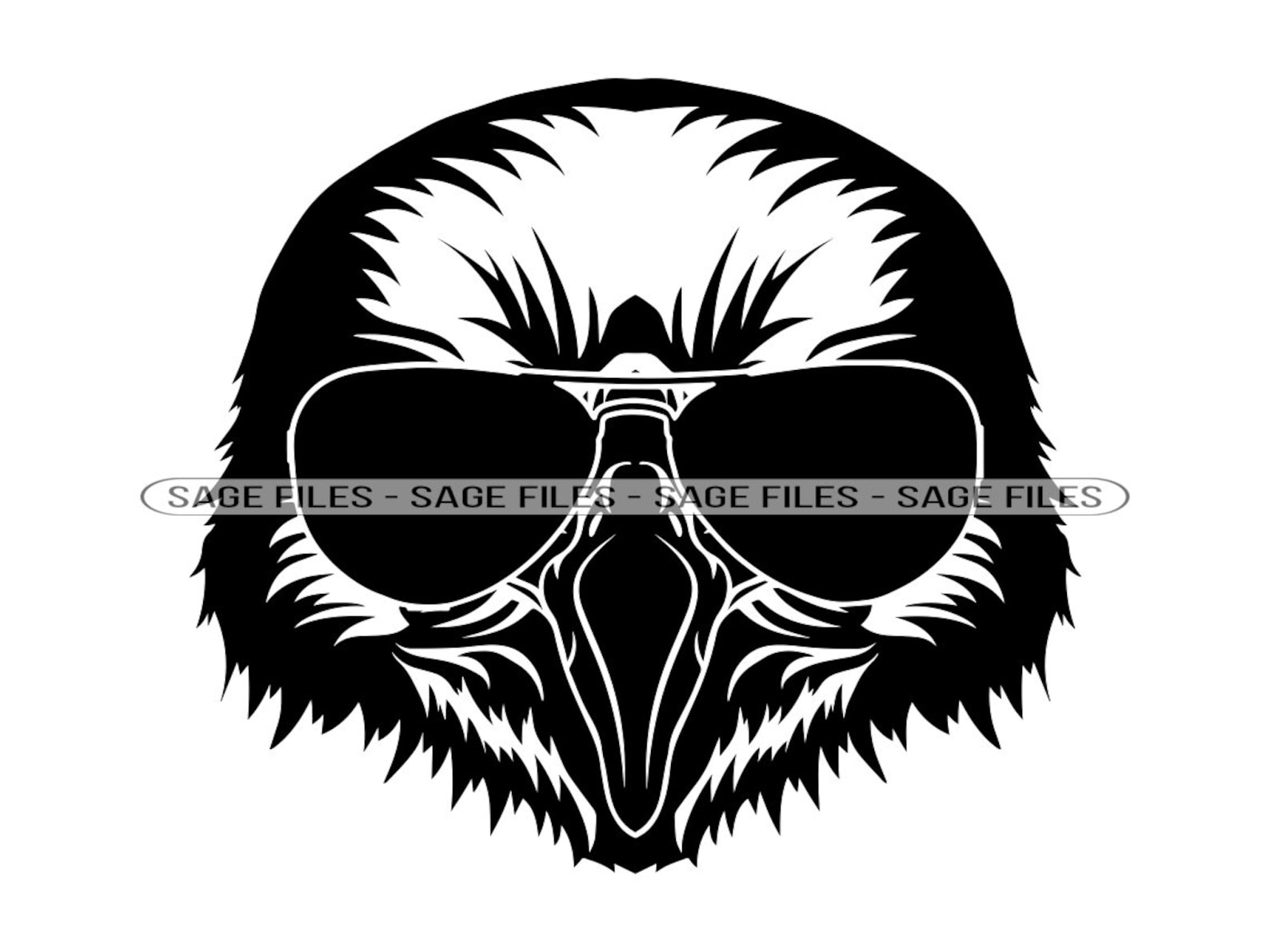 Hawk in Sunglasses SVG Hawk SVG Cool Hawk Svg Hawk Dxf - Etsy