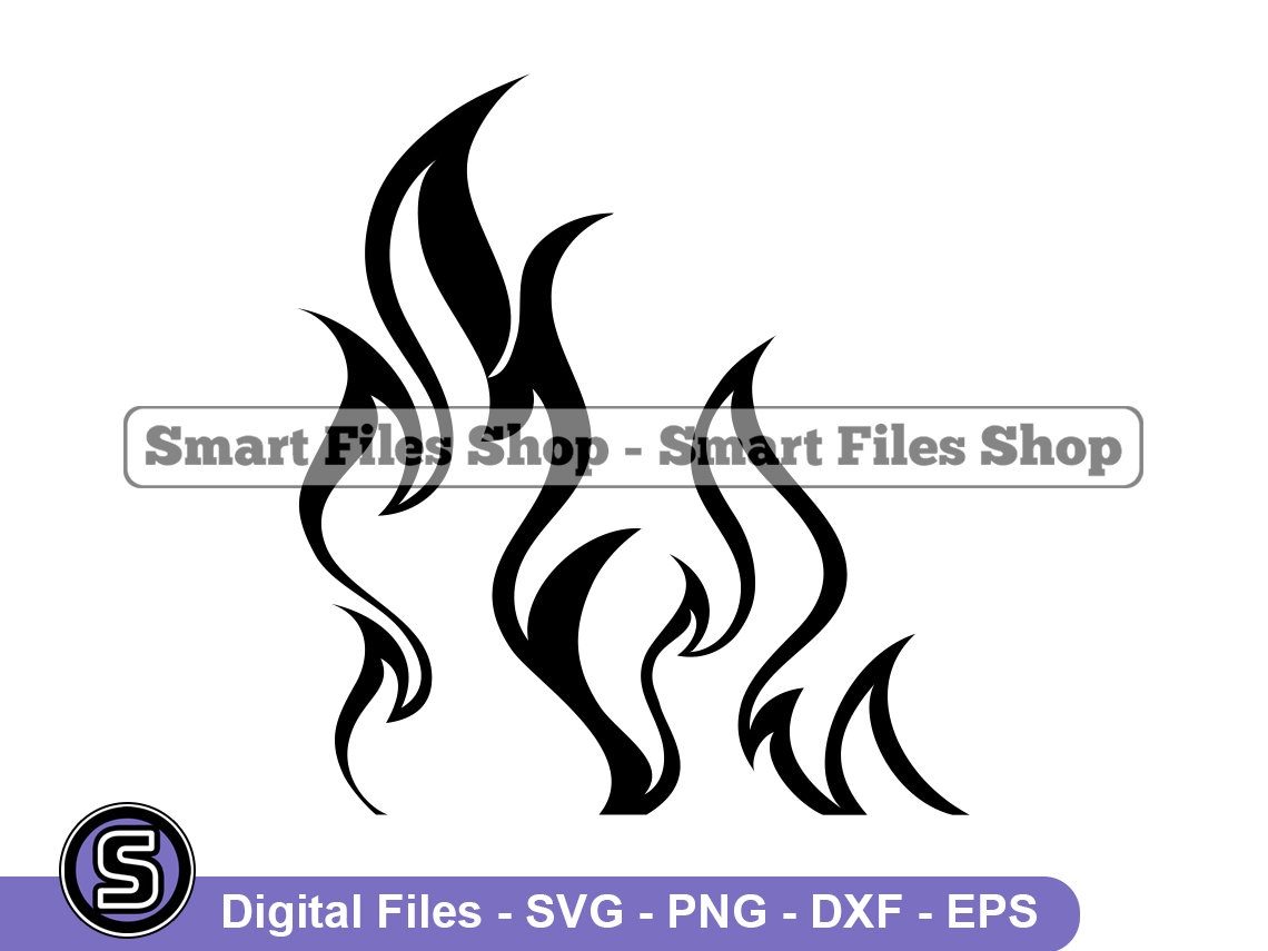 Flames 2 Svg Flame Svg Fire Svg Flames Svg Flame Dxf | Etsy