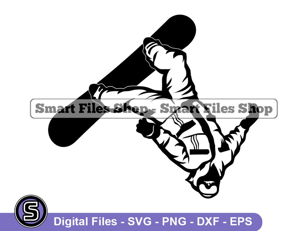 Snowboarding SVG, Extreme Sport Svg, Snowboarding Dxf, Snowboarding Png ...