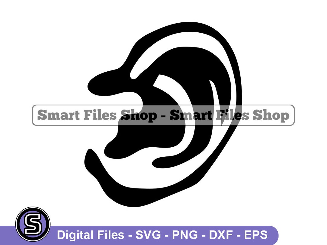 Ear Svg, Hearing Svg, Audio Svg, Listening Svg, Ear Design, Ear Logo ...