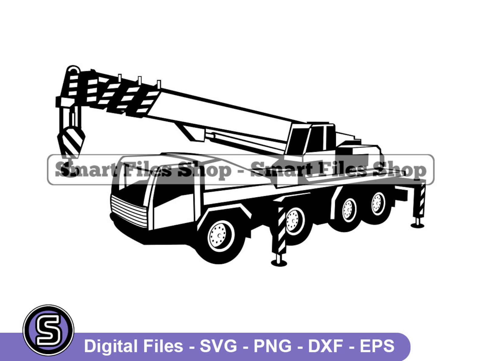 Crane Truck 3 Svg Heavy Equipment Svg Construction Svg | Etsy