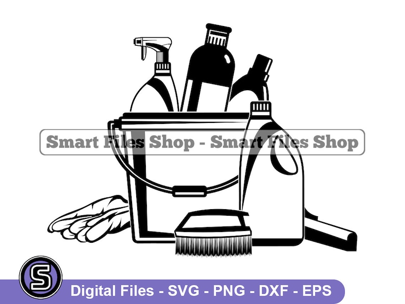 Cleaning Supplies Logo Logo Svg, Cleaning Svg, Cleaning Services Svg ...