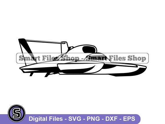 Hydroplane Boat 2 Svg Sailing Svg Hydroplane Boat Dxf - Etsy Australia