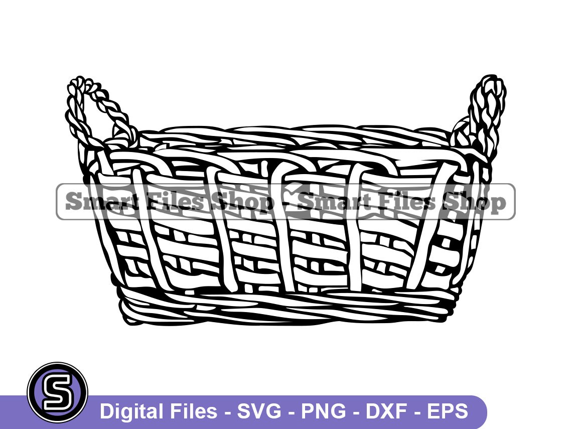 Weidenkorb 2 Svg Korb Svg Picknick Svg Weidenkorb Dxf - Etsy