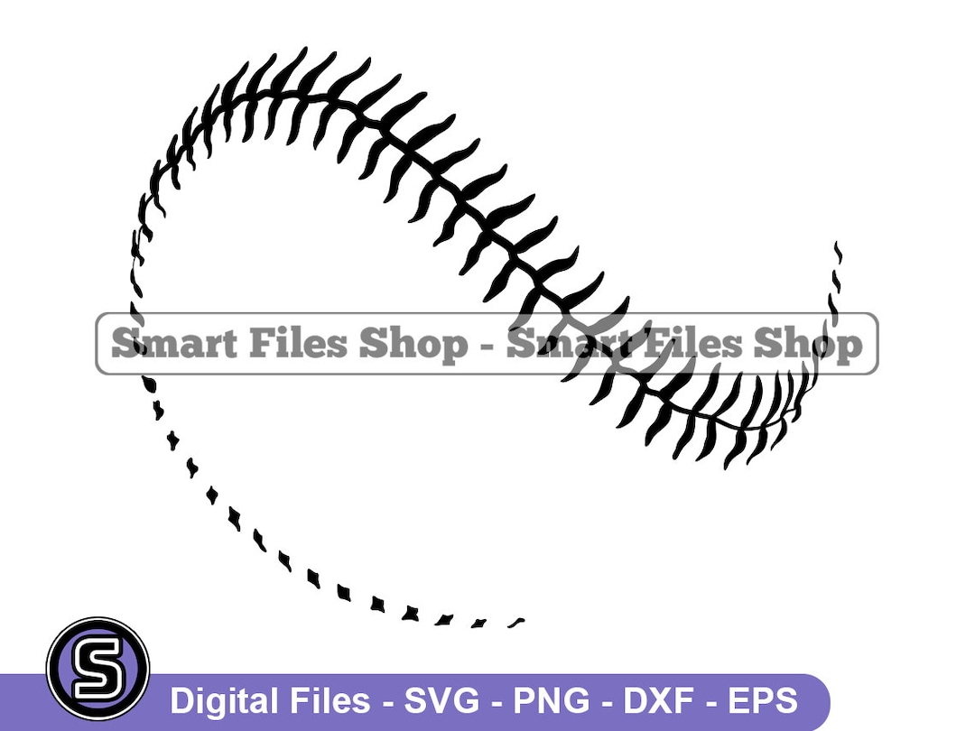 Baseball Stiches #2 SVG, Baseball Seams SVG, Baseball Svg, Baseball Dxf ...