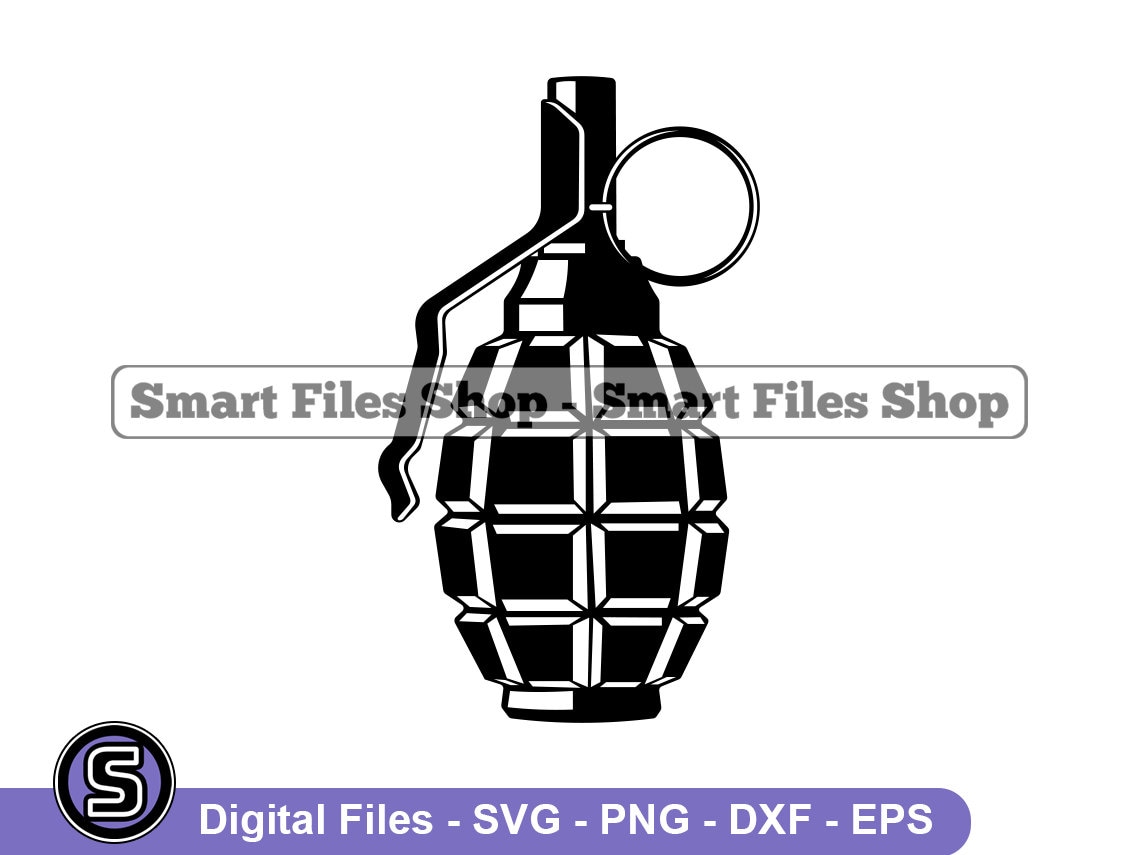 Grenade 2 Svg Weapon Svg War Svg Soldier Svg Grenade Dxf | Etsy