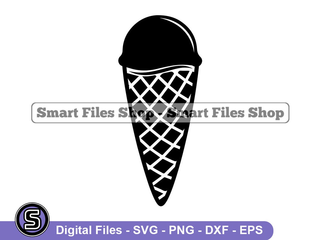 Ice Cream Cone SVG, Ice Cream SVG, Ice Cream Dxf, Ice Cream Png, Ice ...