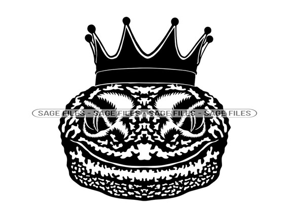 Lizard in Crown SVG King Lizard SVG Lizard Svg Lizard Dxf - Etsy