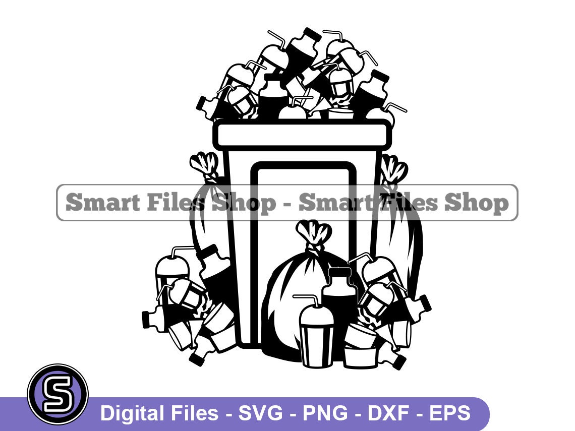 Full Garbage 2 SVG Garbage Svg Trash Svg Garbage Dxf - Etsy