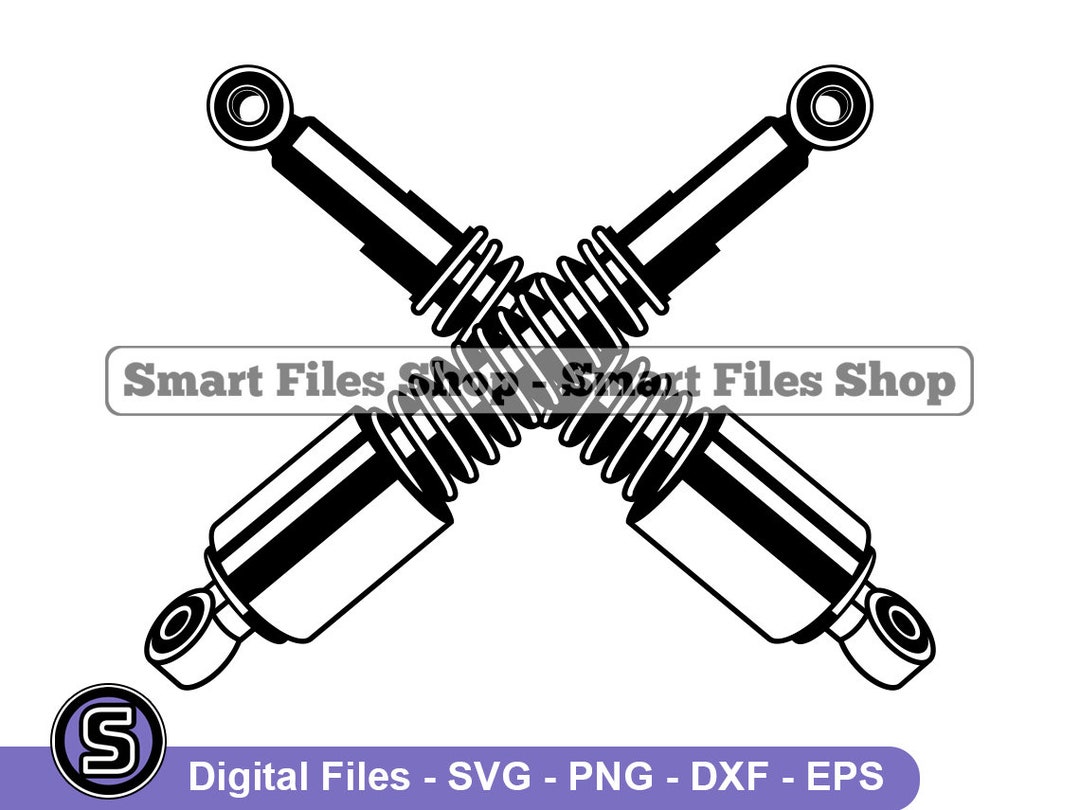 Shock Absorber Logo Svg, Shock Absorber Svg, Car Parts Svg, Car ...