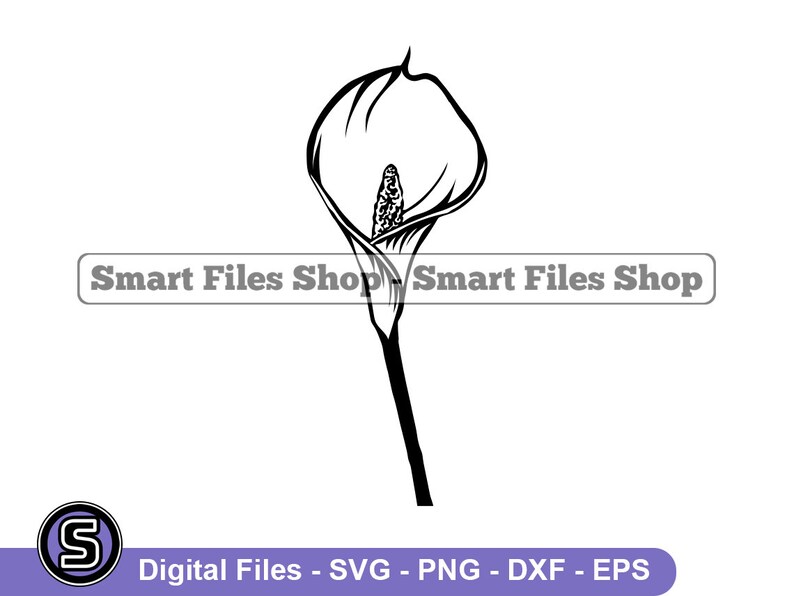 Calla Lily Flower Svg Flower Svg Floral Svg Flower Dxf - Etsy