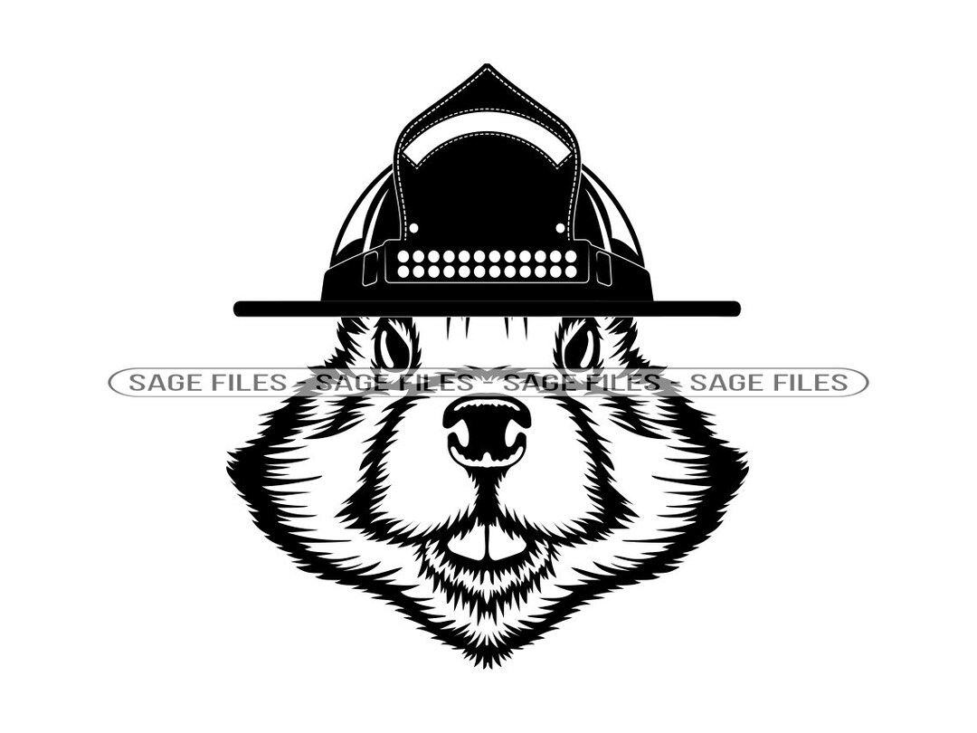 Beaver Firefighter Mascot Svg, Beaver Svg, Firefighter Svg, Fireman Svg ...