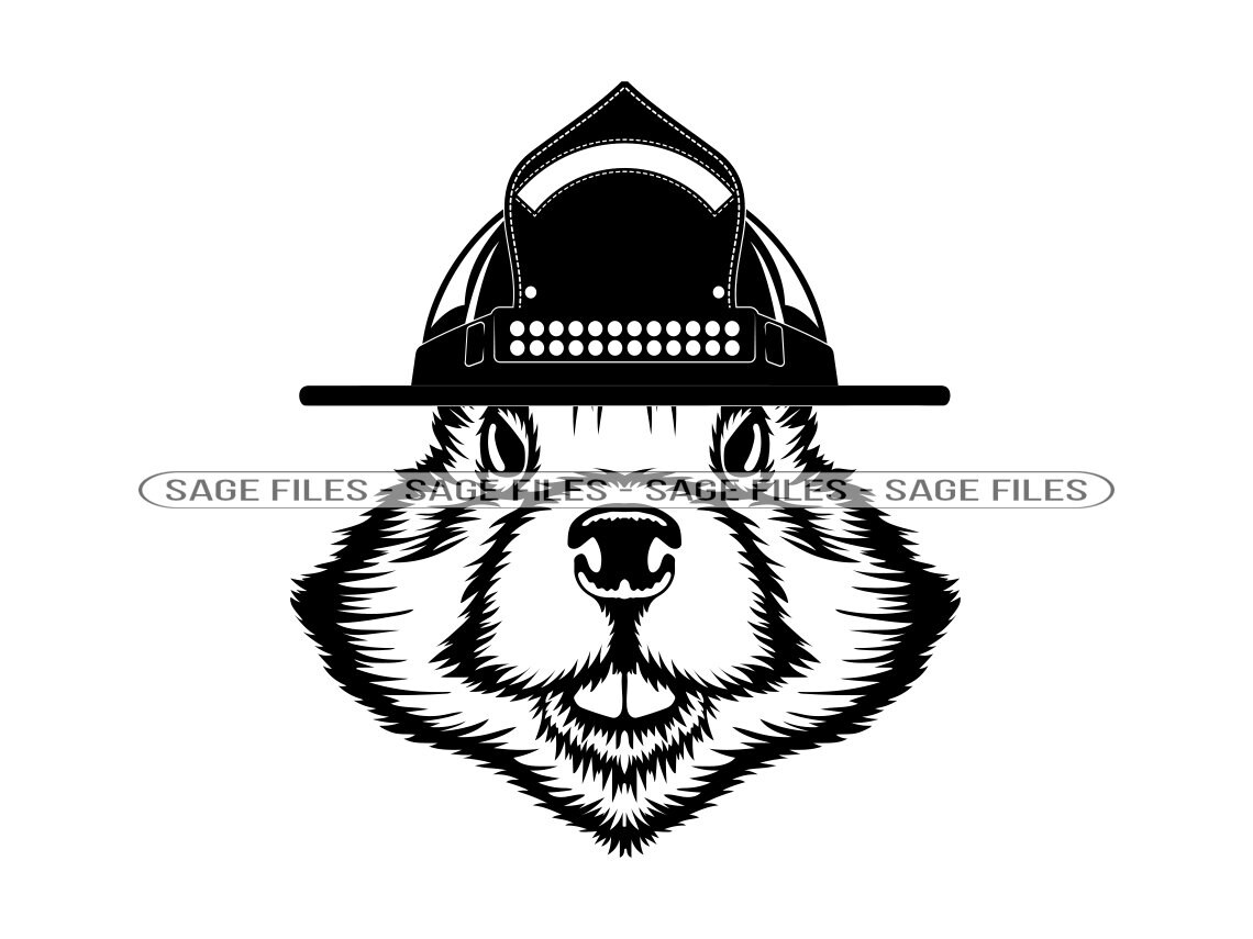 Beaver Firefighter Mascot Svg Beaver Svg Firefighter Svg - Etsy