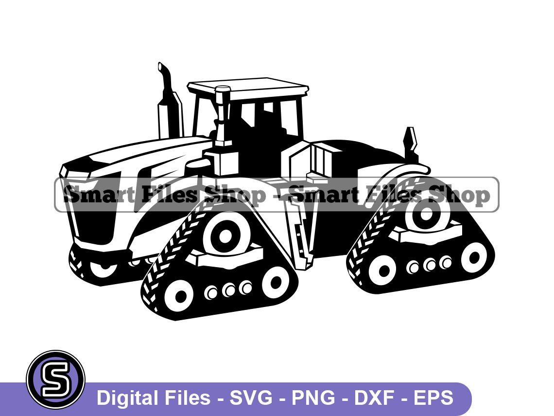 4 Wheel Drive Track Tractor Svg Tractor Svg Farming Svg - Etsy