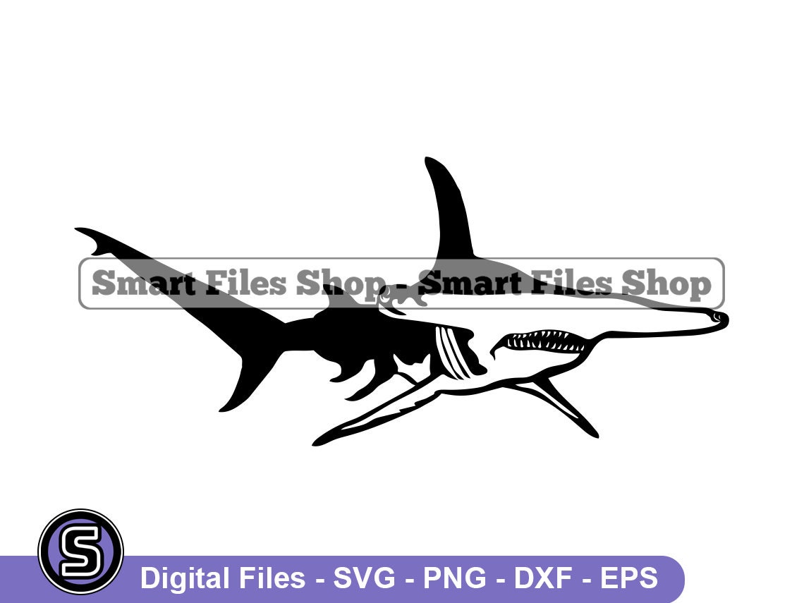 Hammerhead Shark 2 SVG Hammerhead Shark SVG Shark Svg - Etsy
